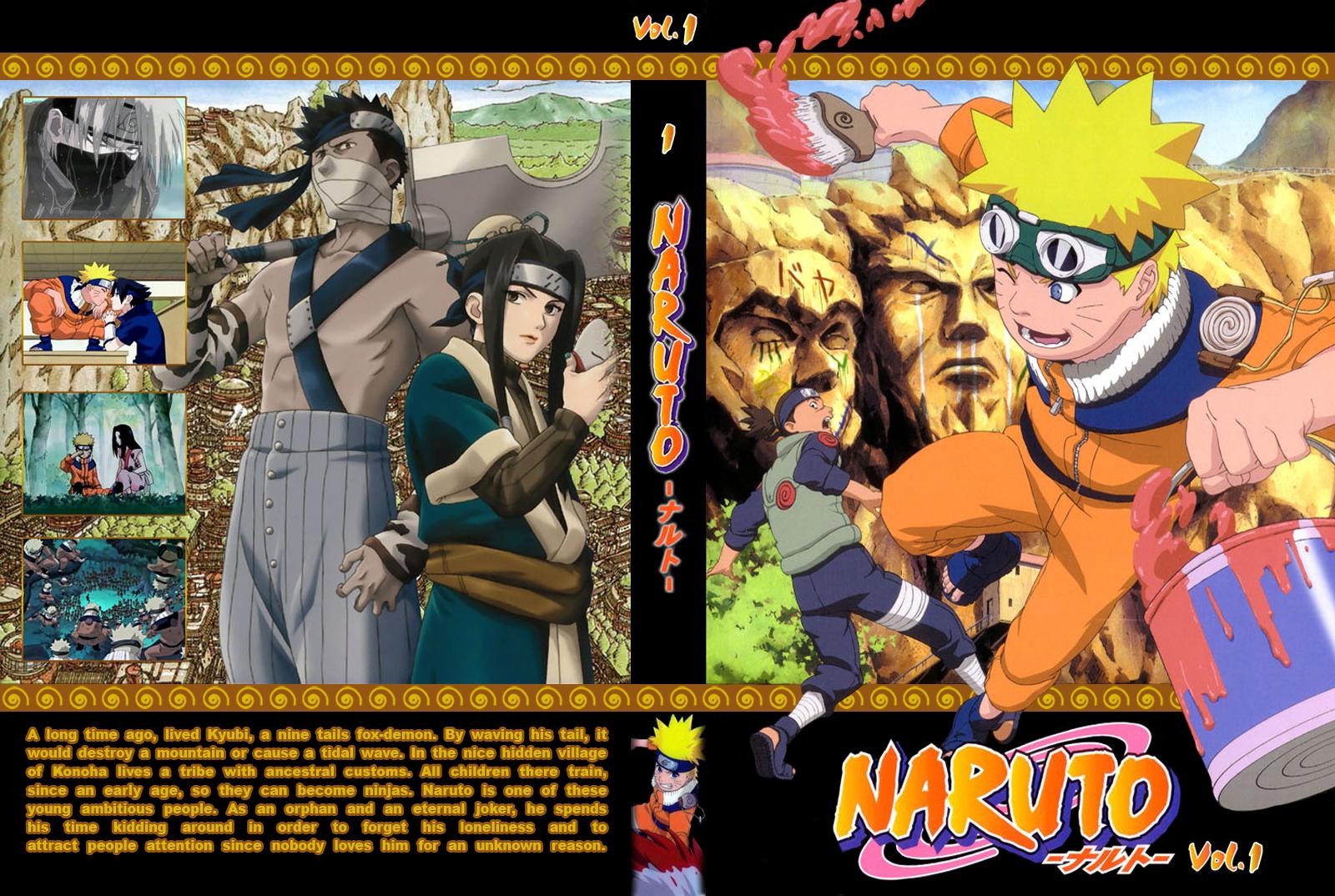 Cover Animes: Naruto 001-025 Volume 1 - JAP English