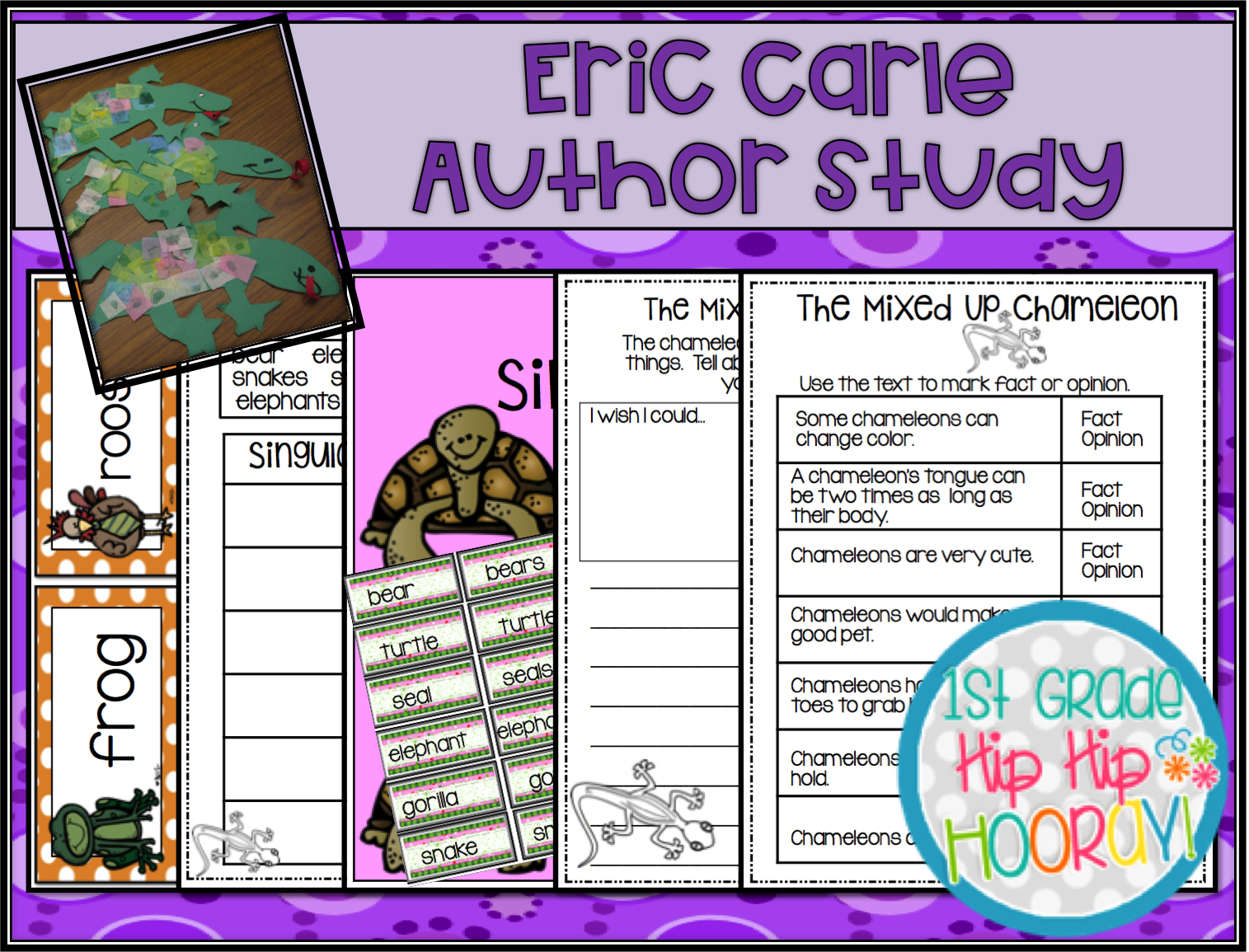 1st Grade Hip Hip Hooray!: Eric Carle Author Study