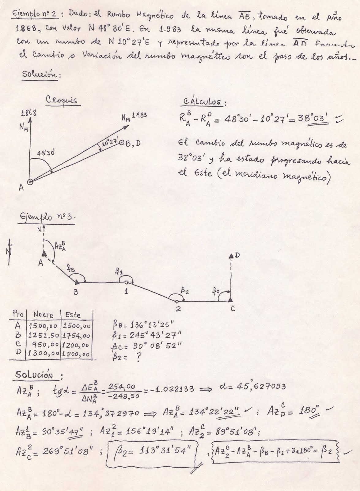 topografialuzcol: Rumbo, Azimut y Distancia: Teoría y ejercicios