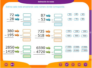 GRUPOLANDIA: ESTIMAR SUMAS Y RESTAS