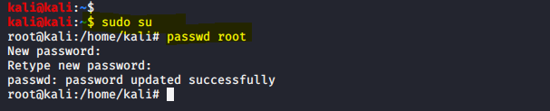Root credentials for Latest Kali Linux [ver 2020.1 & later]