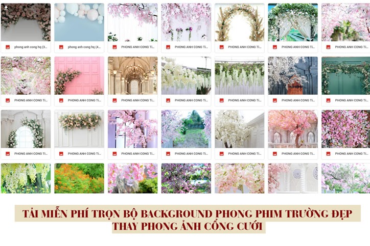 [Share] Background phong phim trường đẹp thay phong ảnh cưới wedding ...