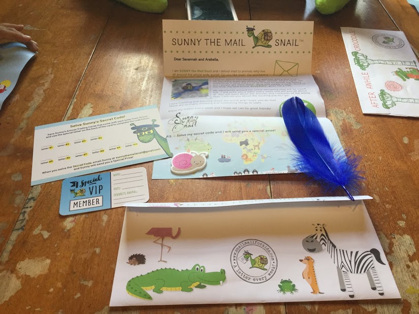 Inspired by Savannah: Kids Will Love Getting Mail Each Week from Sunny ...
