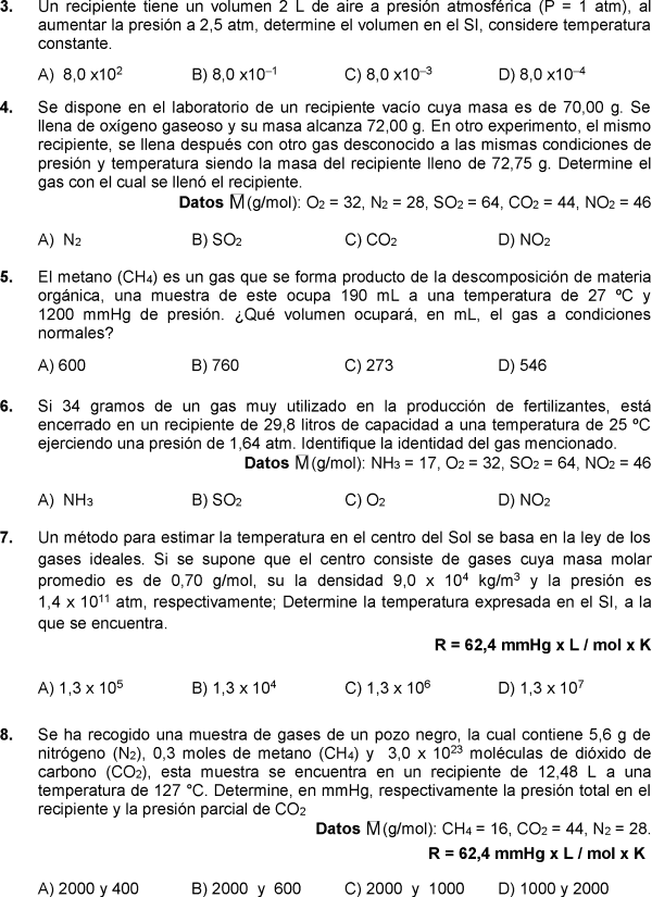 GASES IDEALES PROBLEMAS RESUELTOS