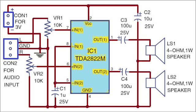 TDA2822 wonderful small and simple audio amplifier | Engineering and ...