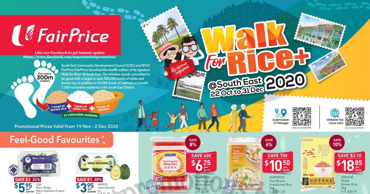 NTUC FairPrice Walk For Rice Promotion 19 November - 02 December 2020 ...