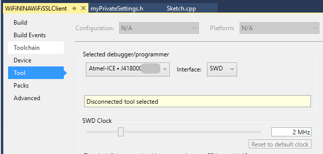 GoJimmyPi: SWD Debugging the Arduino MKR-WiFi-1010 with Atmel ICE