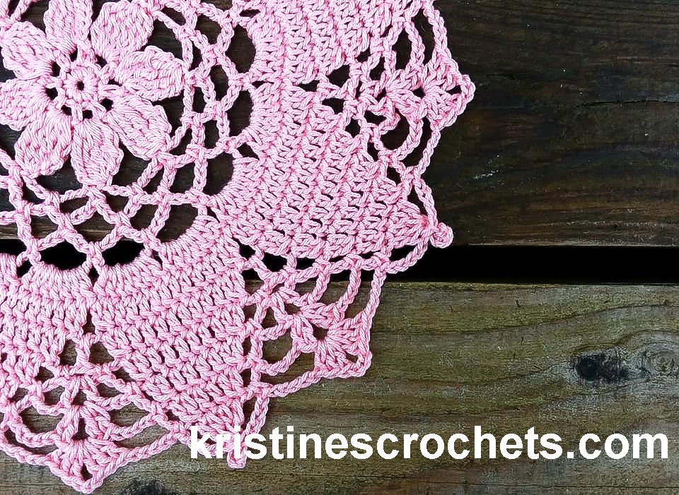 KristinesCrochets : Spring Flower Doily Crochet Pattern