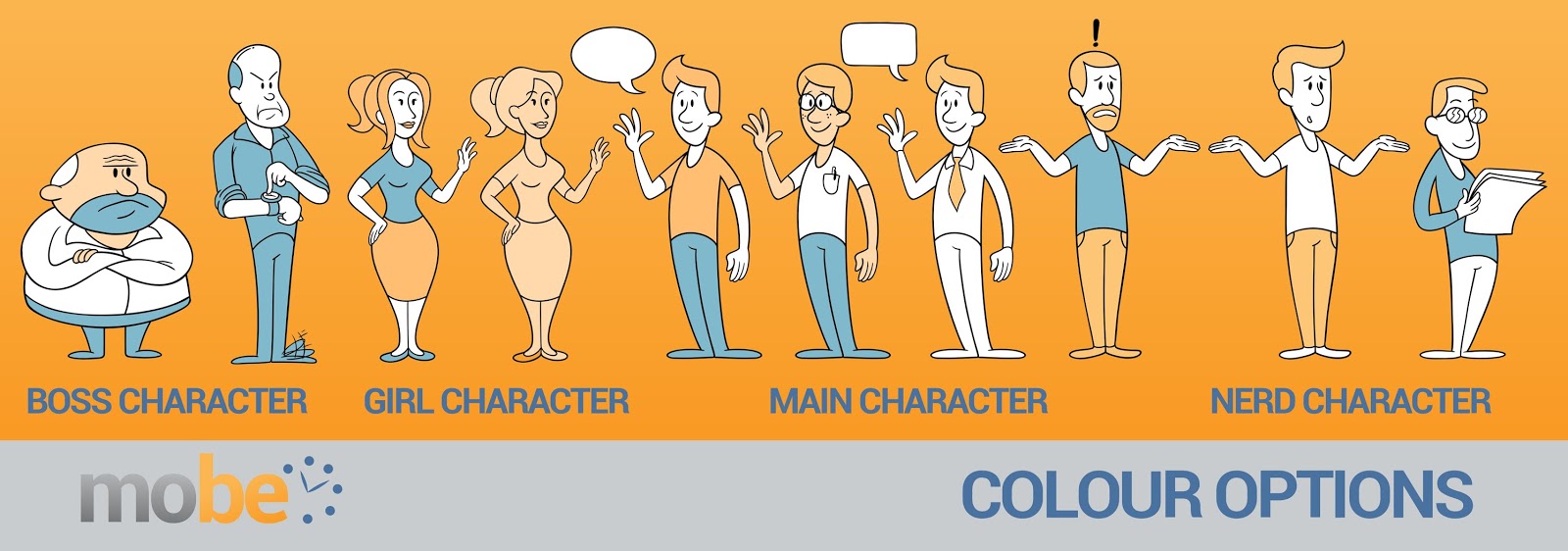 Animated Explainer Video Character Designs