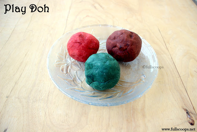 How to make Play Doh at home ~ Full Scoops - A food blog with easy ...