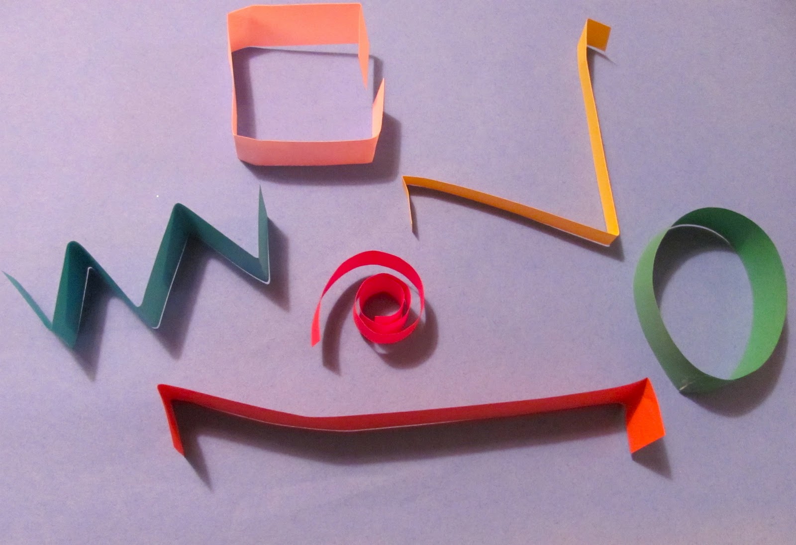 The Chocolate Muffin Tree: Construction Paper Strip Sculpture