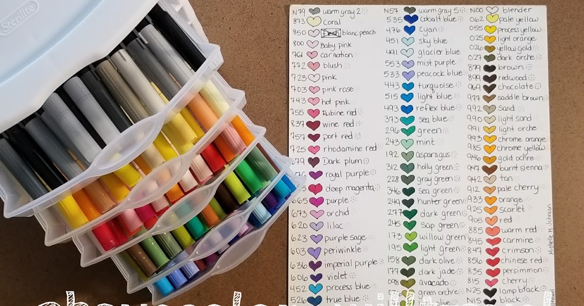 How (and why) to color chart all your art supplies