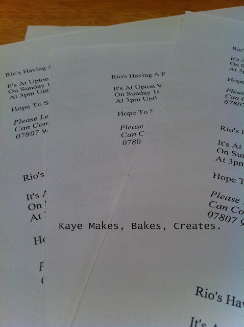 Kaye Makes, Bakes, Creates.: Pirate Mickey Mouse Party Invitations