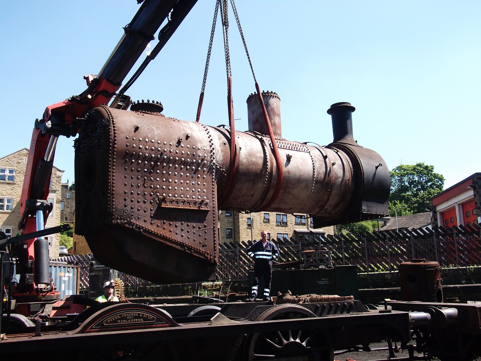 Steam Memories: Lancashire and Yorkshire Railway's 957 boiler lift