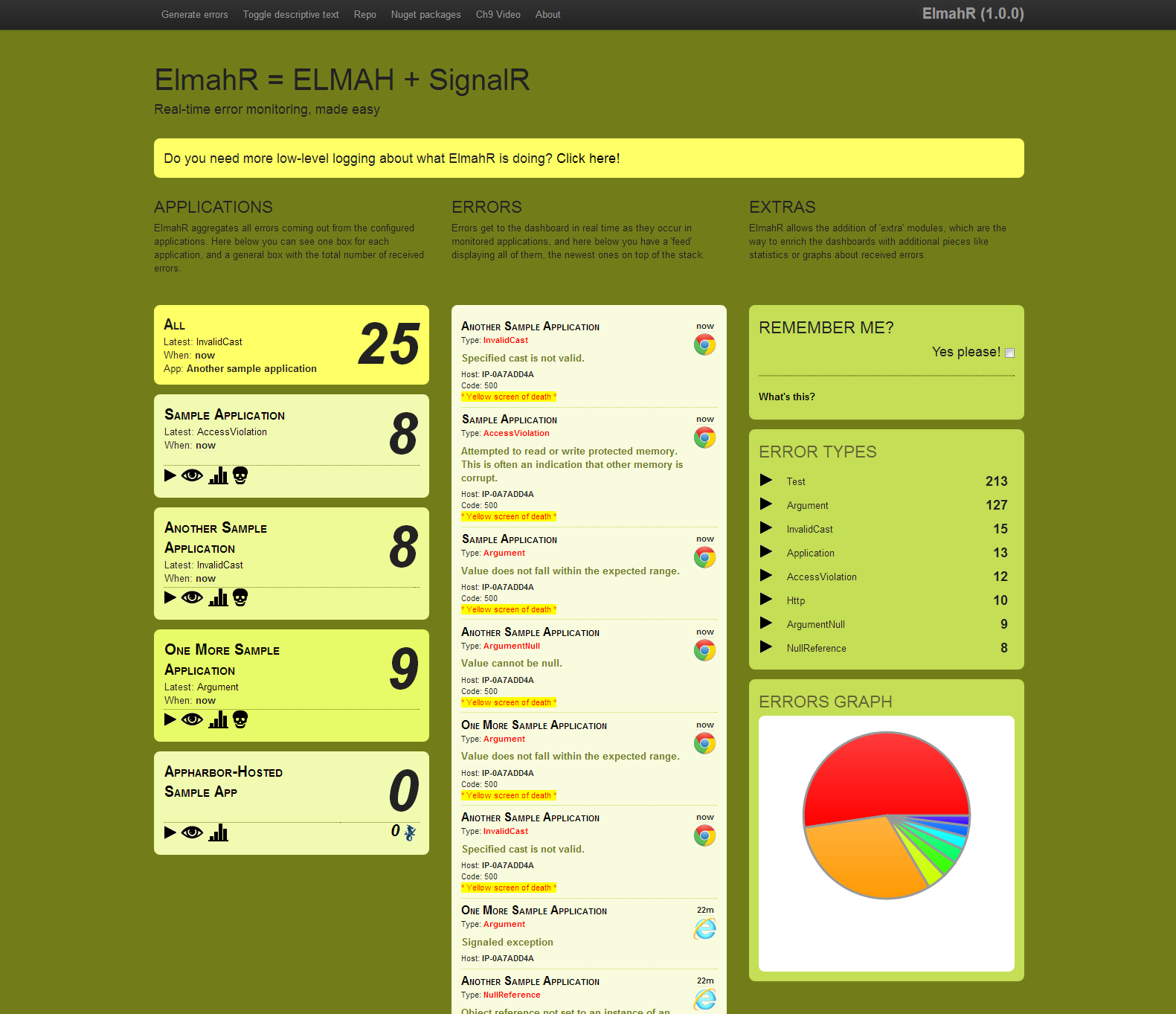 Solving IT puzzles: ElmahR - Real time Elmah logging