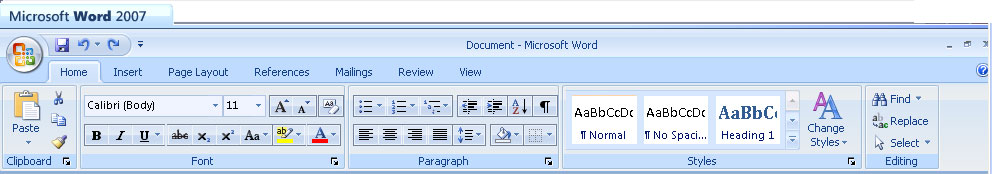 Info Bolu: Fungsi-Fungsi dari icon MICROSOFT WORD 2007