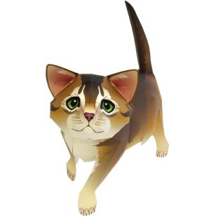 Abyssinian Cat Papercraft | Paperized Crafts