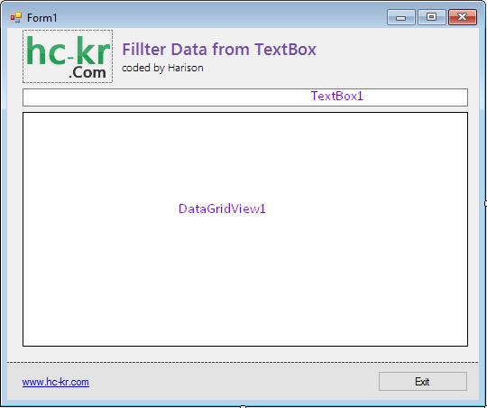 Vb How To Filter Datagridview Using Textbox And Mysql Database Html