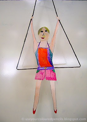 Use Your Coloured Pencils: Trapeze Artists