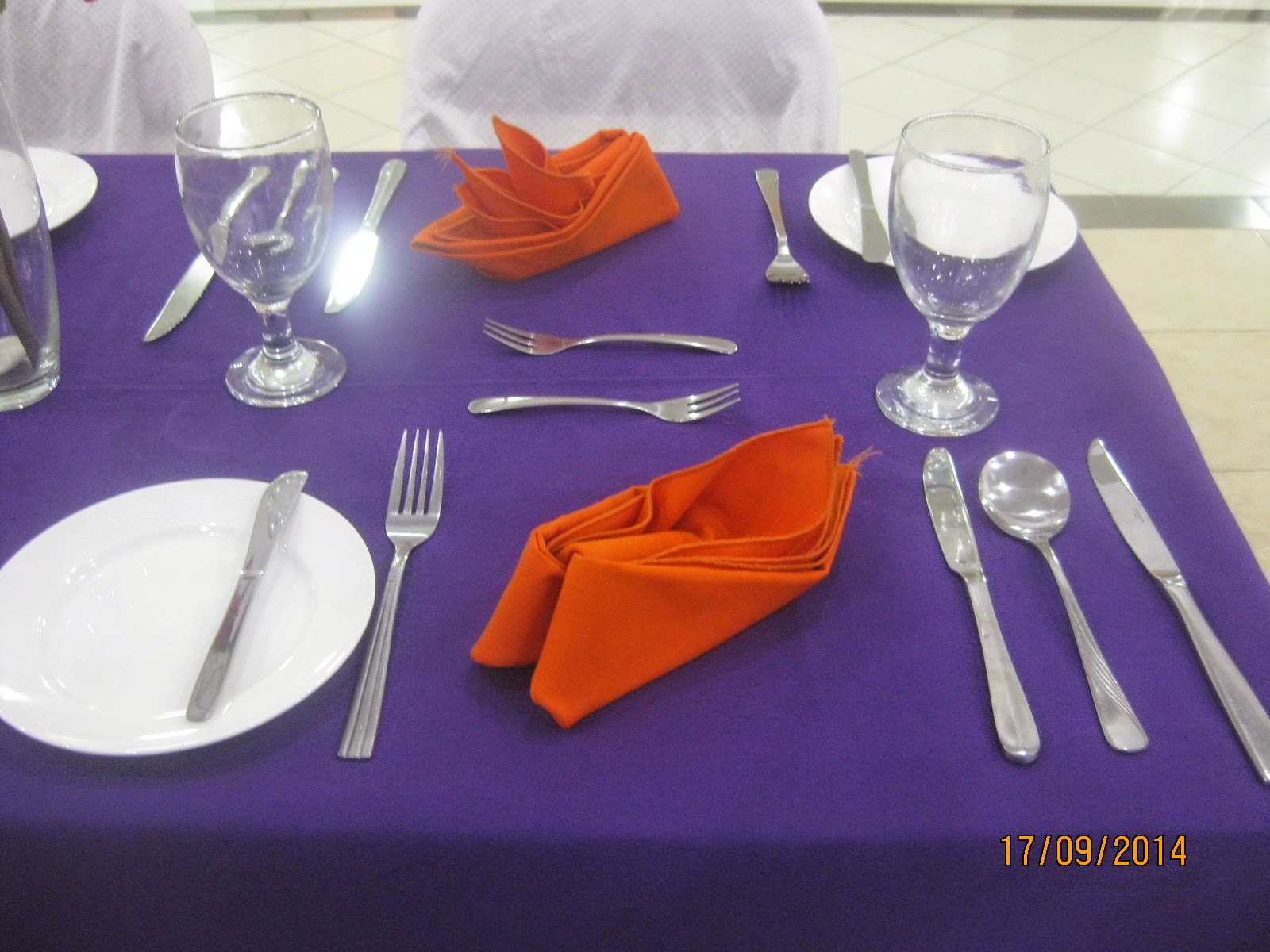 BELAJAR PENATAAN MEJA ( TABLE SET – UP ) DI RESTORAN ~ MAJAPAHIT ...