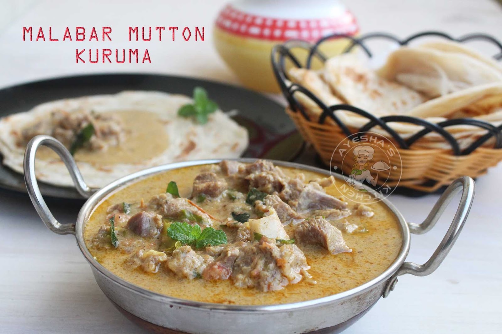 KORMA RECIPE / MUTTON RECIPES - MALABAR MUTTON KURUMA