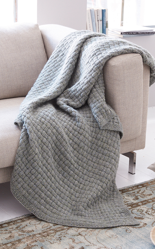 Amazing Knitting: Easy Tweed Blanket - Free Pattern