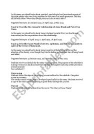 essay examples: Anne Frank Essay