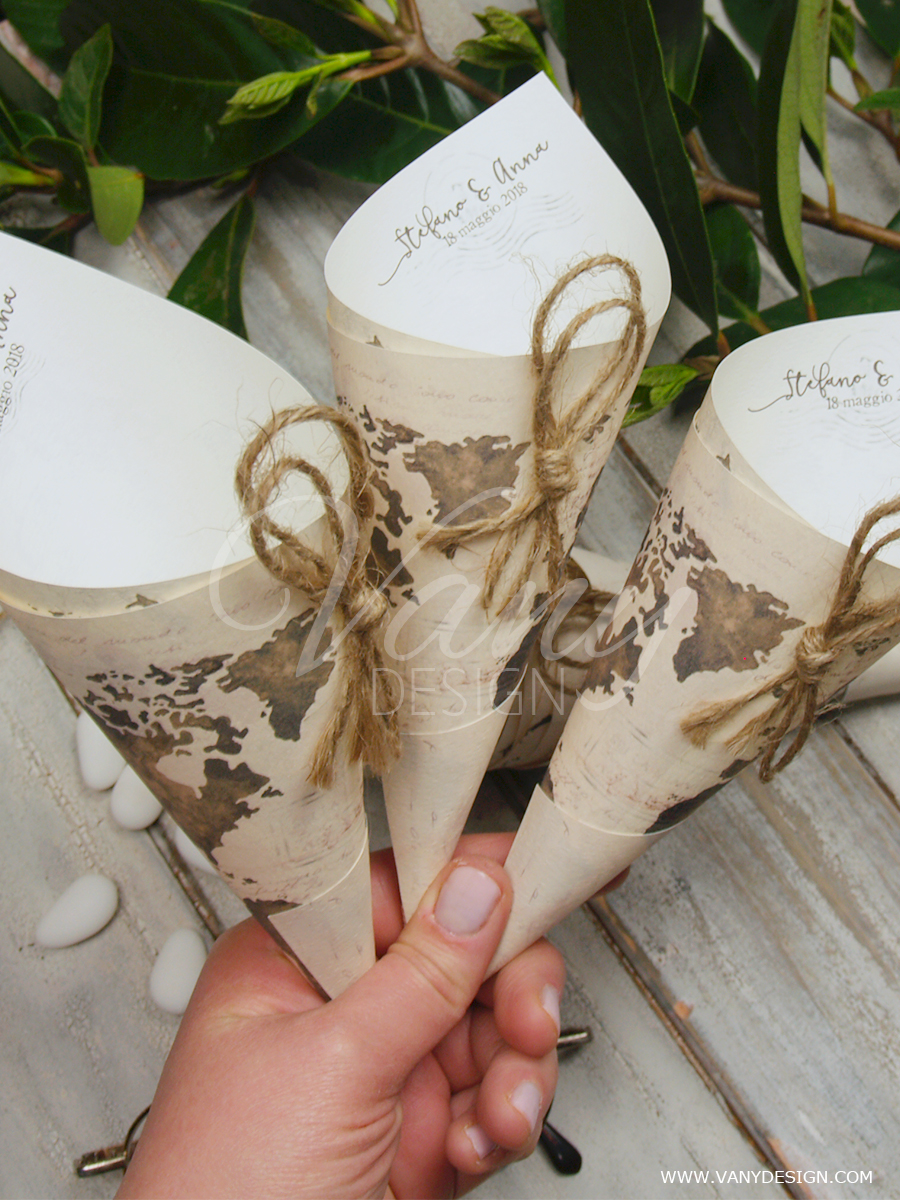 [MATRIMONIO FAI DA TE] Coni portariso/confetti "Victoria" - progetto ...