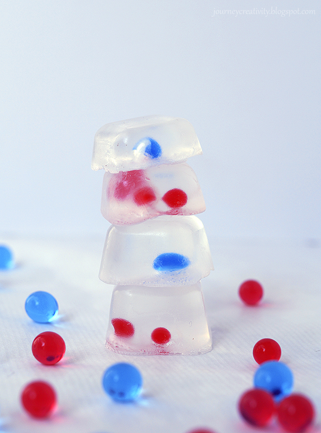 Red-blue balls soap - Journey into Creativity