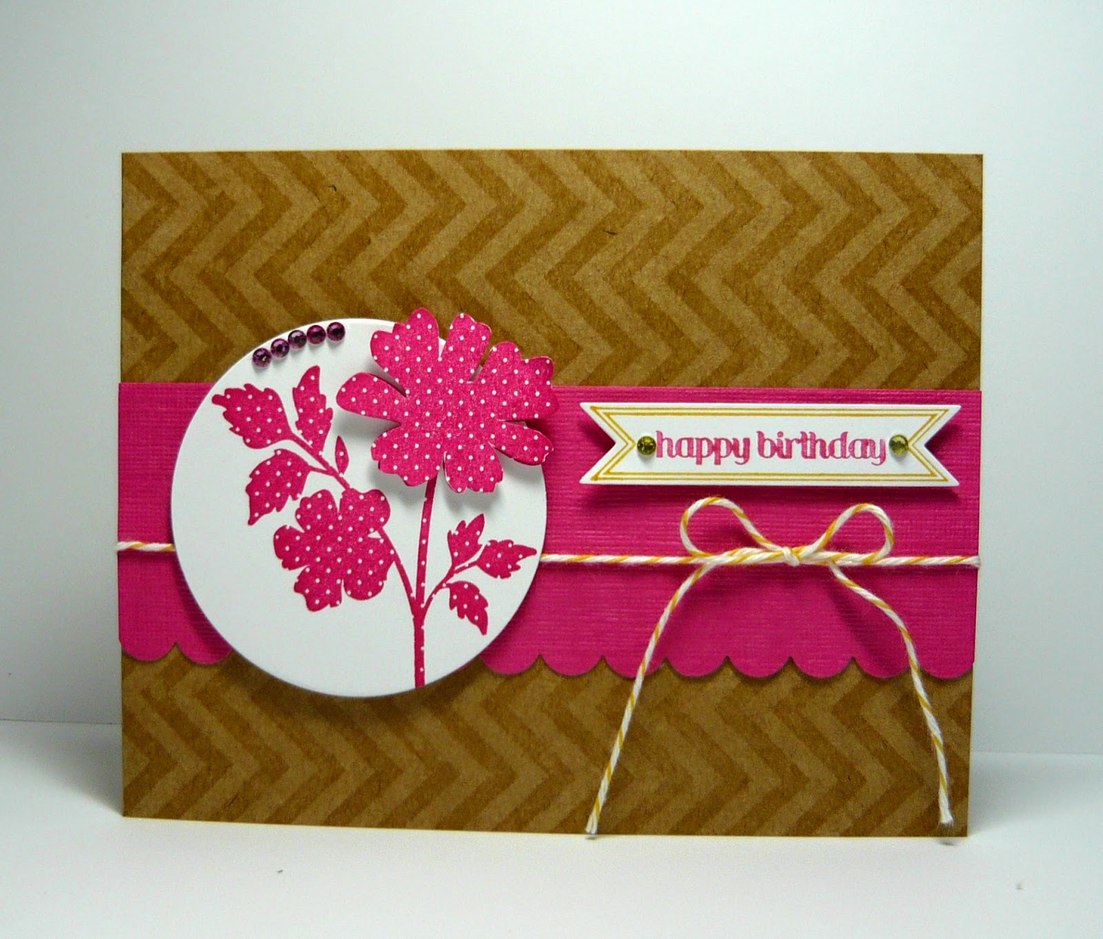 Perry Papercrafts: Pink Polka Dot Birthday
