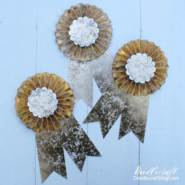 Vintage Inspired Paper Prize Ribbons DIY