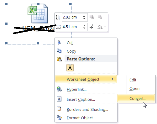 Glamourous Oracle Changing Caption Of Embedded Object In MS Word Glamourous Oracle Changing Caption Of Embedded Object In MS Word