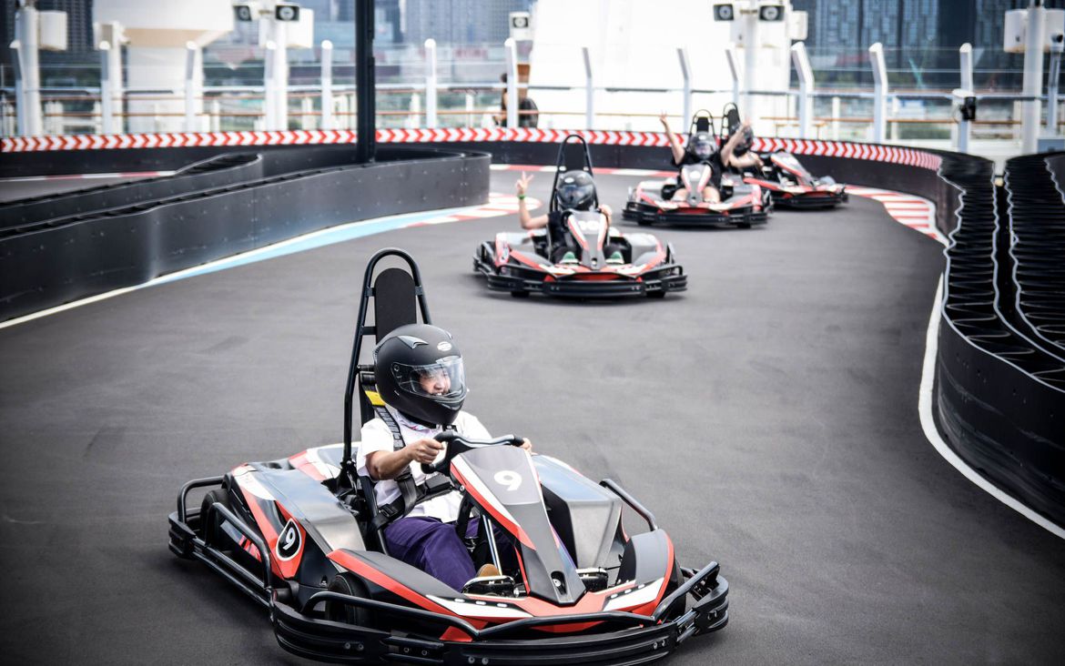 Just A Car Guy: go cart racing on a cruise liner!