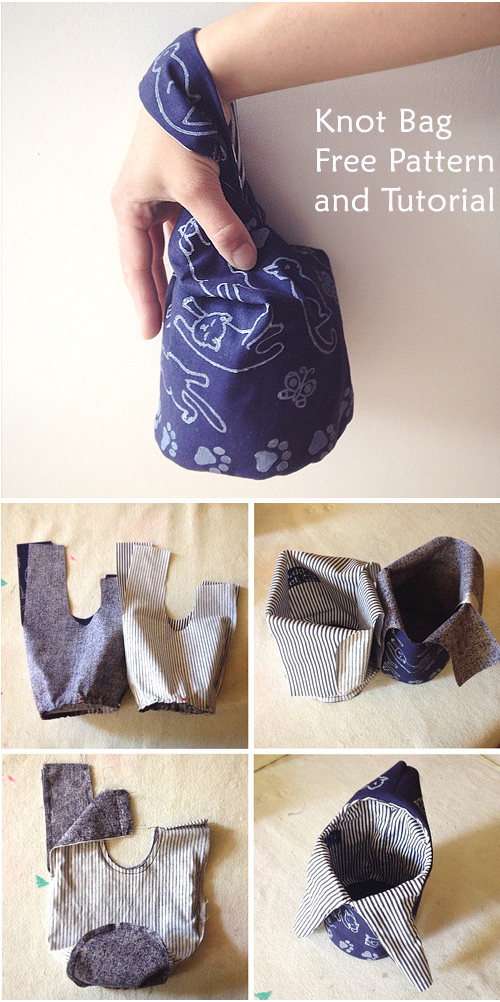 Japanese Knot Bag Tutorial ~ DIY Tutorial Ideas!