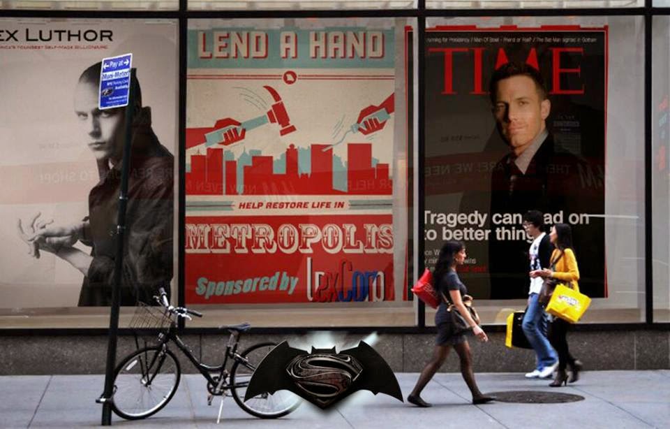 Bruce Wayne on the cover of Time Magazine. A Still from Batman v ...