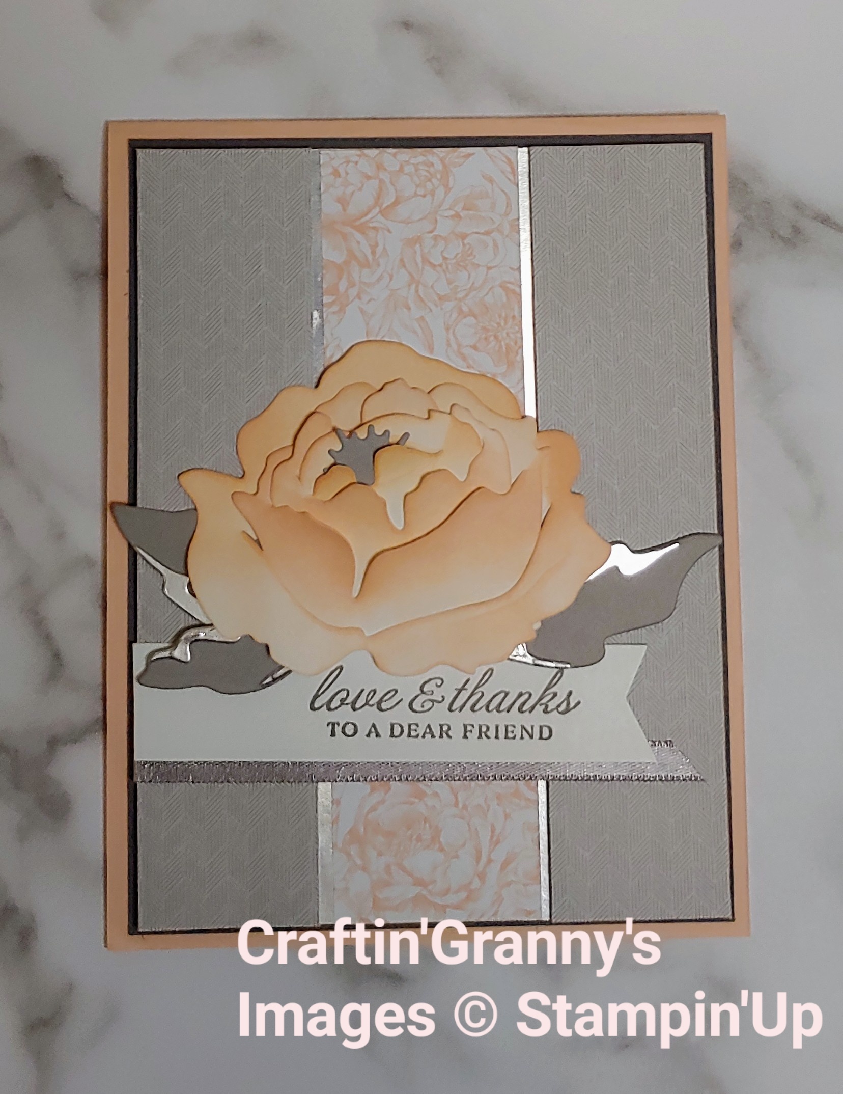 Craftin' Granny's Creative Cafe: Stunning Peony Card