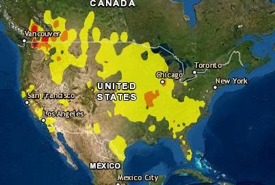 Maps of Smoke & Air Quality from Wildfires in the United States & Canada