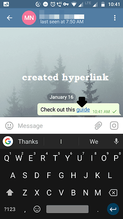 How To Add Hyperlink To Text in Telegram - Techrolet Tech Guides