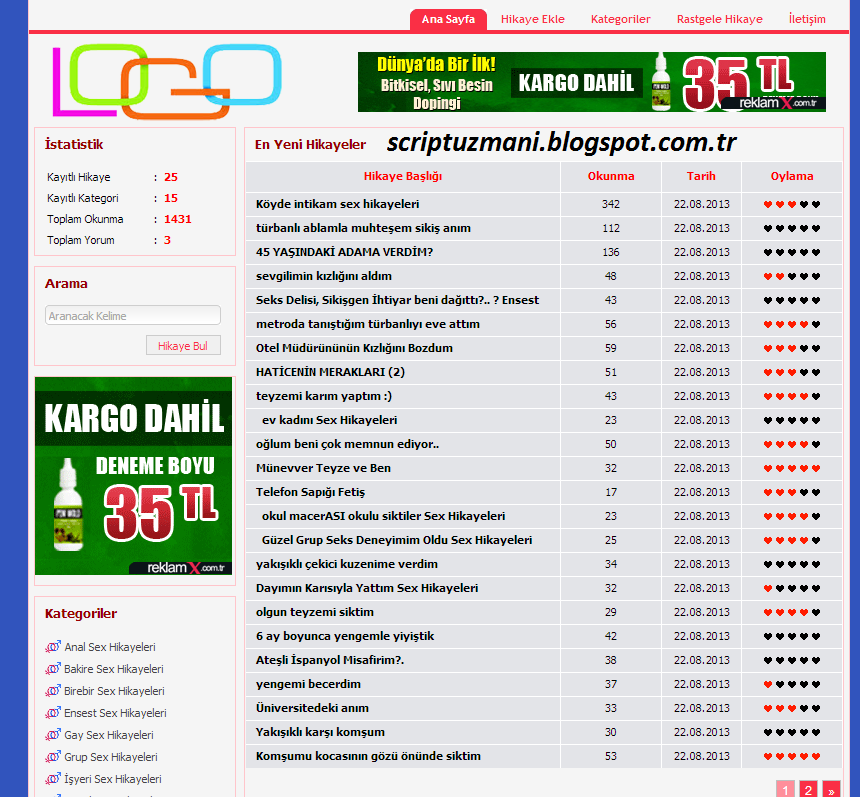 Script Uzmani Türkiye Nin Script Arşivi Hikaye Scripti V 1 Script İndir