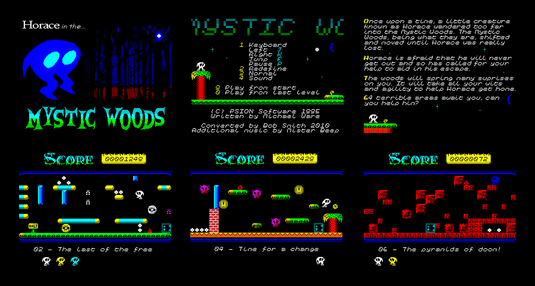 FRGCB - Finnish Retro Game Comparison Blog: TWOFER #22: Horace Classics (Sinclair Research Ltd ...