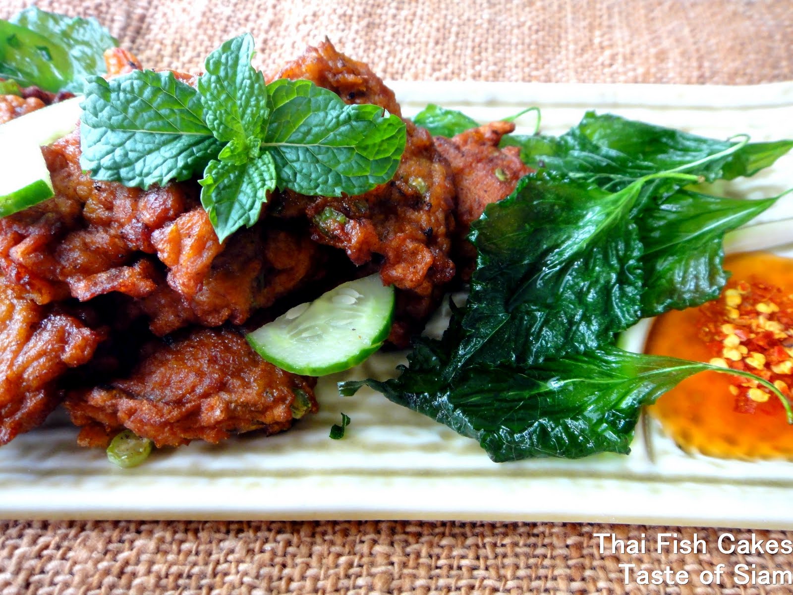 Thai Fish Cakes - Taste of Siam