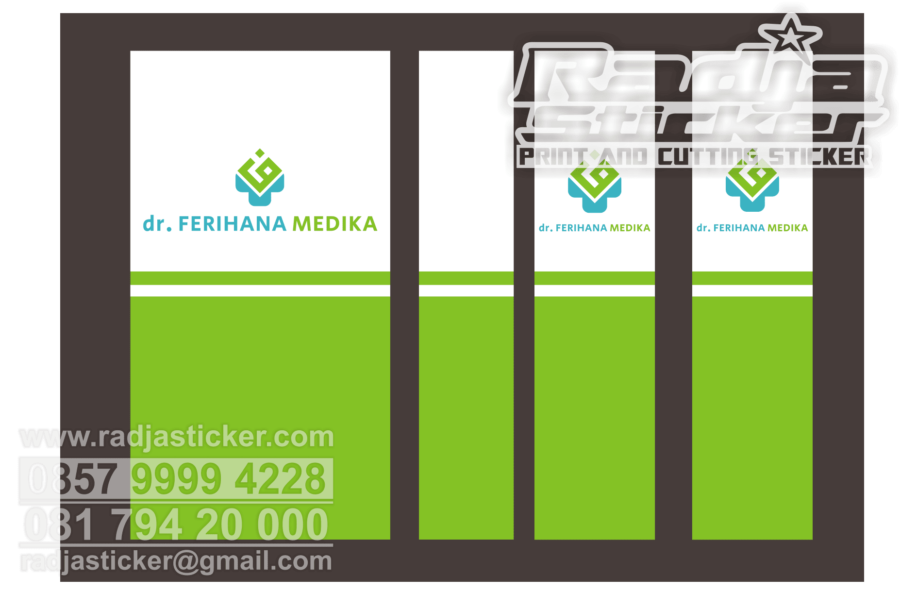 Stiker Kaca One Way Klinik Kecantikan | Stiker Kaca Salon Kecantikan ...
