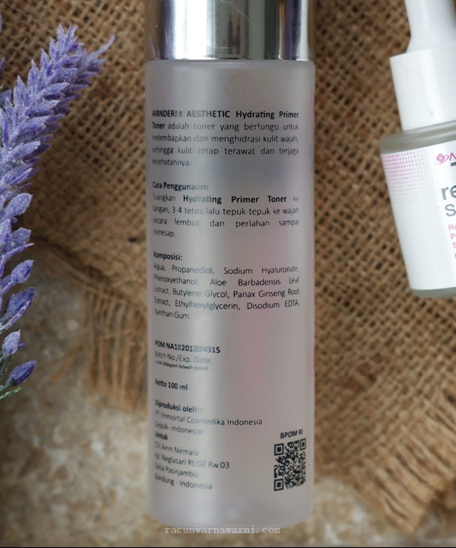 Review Airnderm Retinol Serum dan Airnderm Hydrating Primer Serum ...