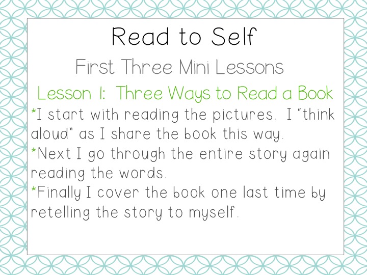 School Is a Happy Place: The Daily Five: The Big Three (Mini Lessons to ...