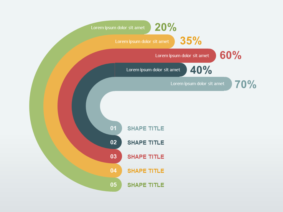 Arc Linear Number PowerPoint Templates - PowerPoint Free