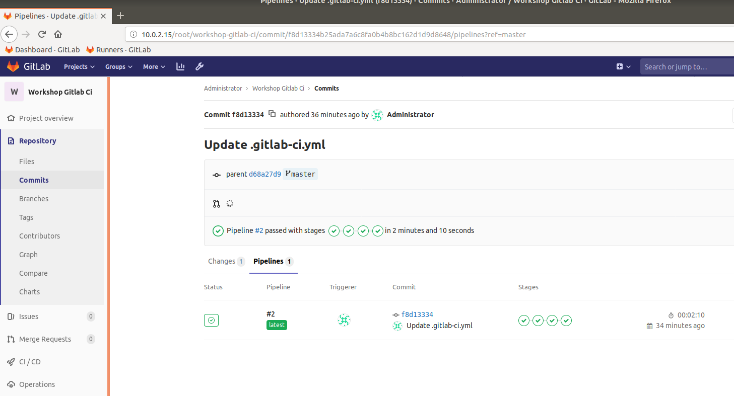Automated Testing Tools and Agile (Scrum): Gitlab Ubuntu image