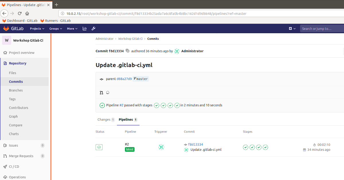 Automated Testing Tools and Agile (Scrum): Gitlab Ubuntu image