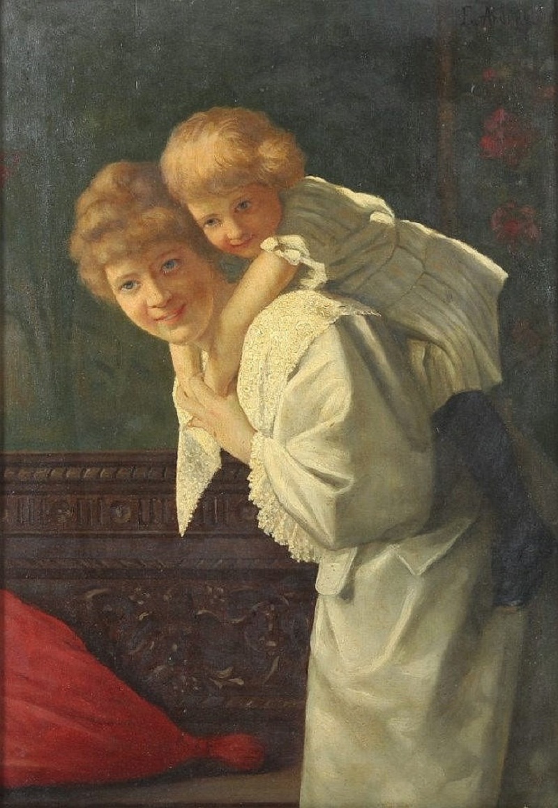 Ernst ANDERS (1845-1911) | Catherine La Rose ~ The Poet of Painting