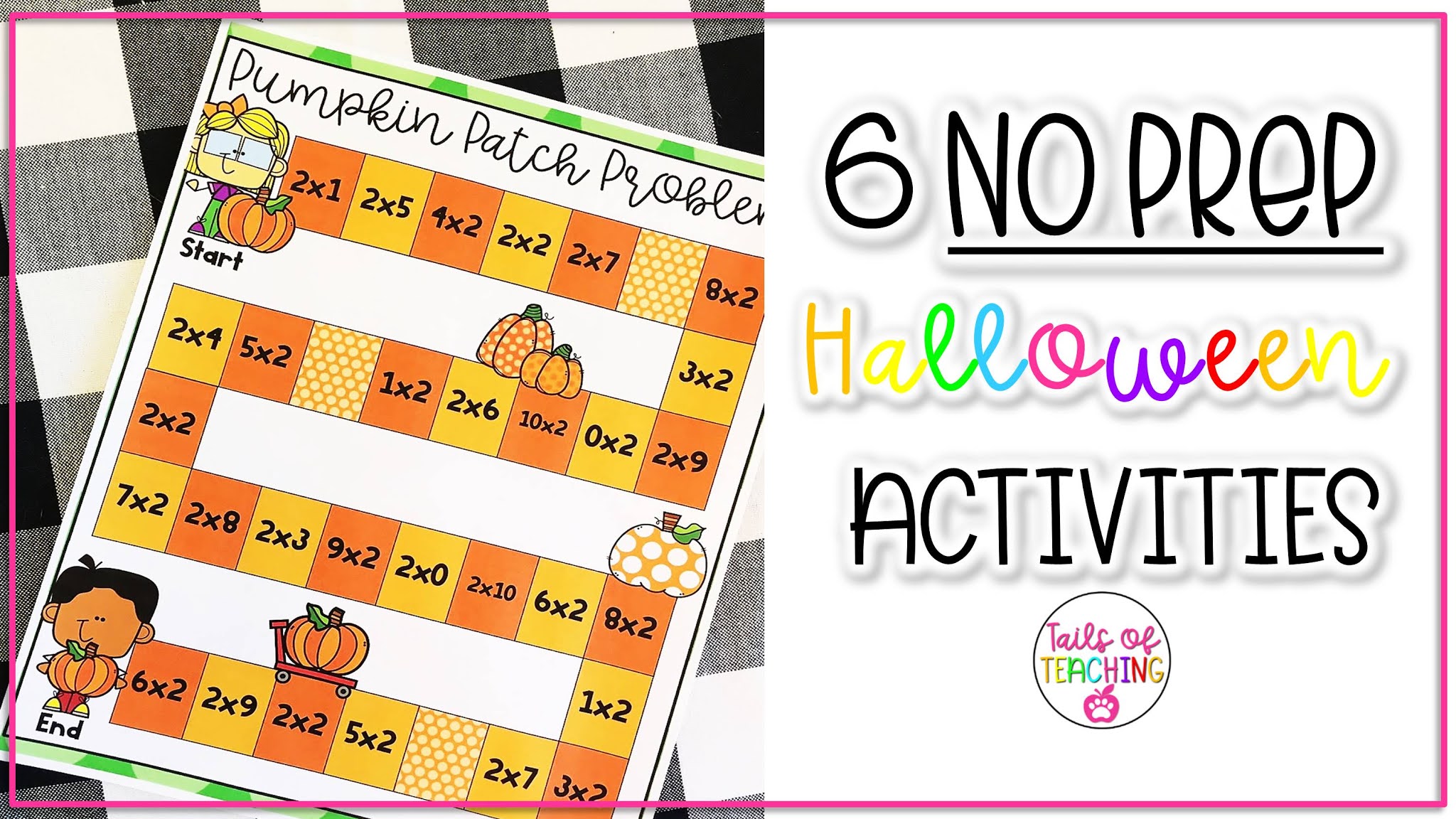 Tails of Teaching: 6 No Prep Halloween Activities