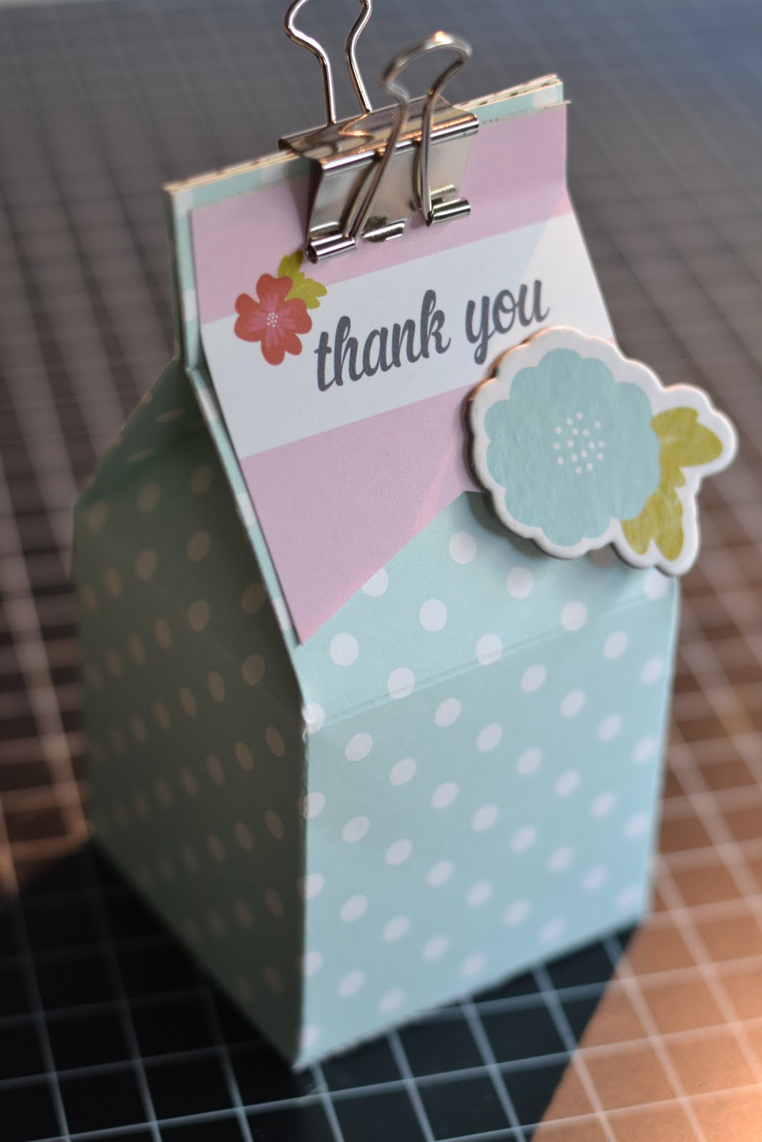 Step-By-Step Tutorial Milk Carton Box - the scrappy mermaid